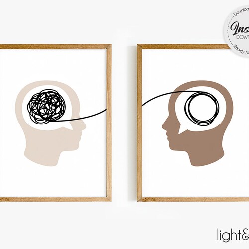 Talking Helps Mind Therapy Talk Therapy Posters Set of 2 - Etsy