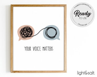 Your Voice Poster - Etsy