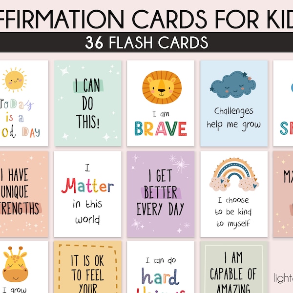 Affirmation Cards - Etsy