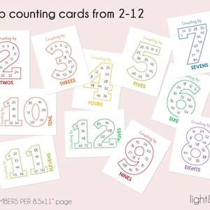 Printable Multiplication Flash Cards and Number Chart, Multiplication ...