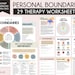 Therapy Worksheets Bundle, Anxiety Worksheets, Inner Critic, Boundaries ...
