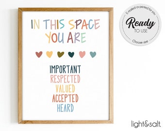 This is a Safe Space Poster - Etsy