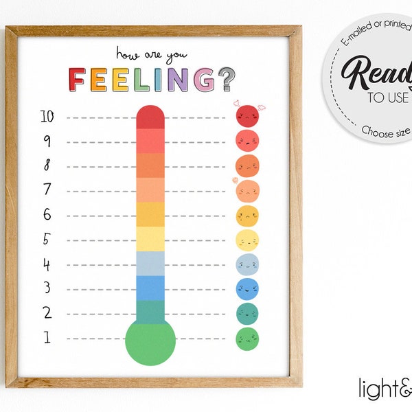 Feelings Chart - Etsy