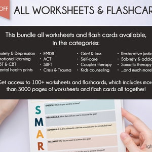 Whole Shop Therapy Worksheets Bundle, 70% Off, Anxiety, Depression ...