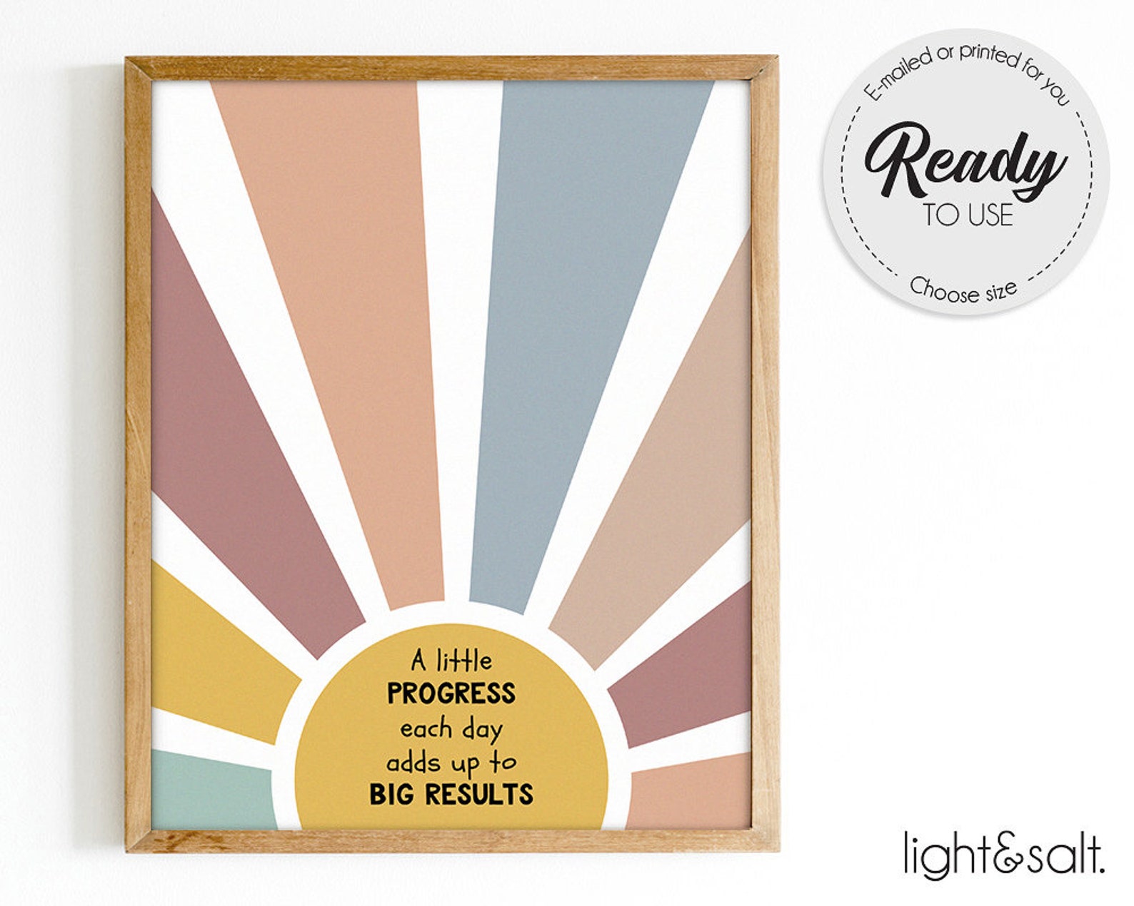 A Little Progress Each Day Adds up to Big Results Growth - Etsy