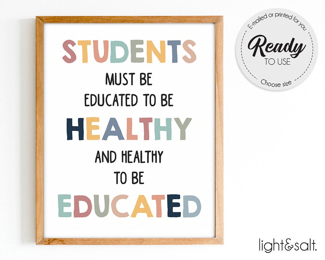 Health Education Poster, School Nurse Office Decor, Nurse Posters ...