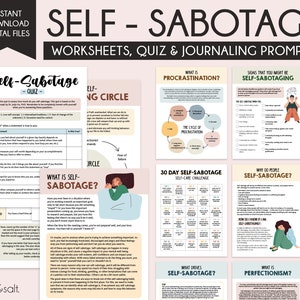 Self Worth Worksheets Bundle, Confidence, Imposter Syndrome, Self Care ...