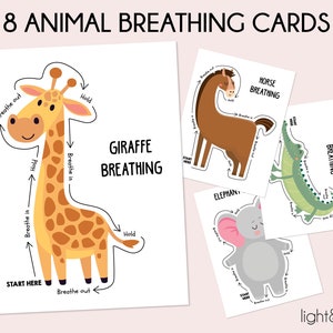 Mindfulness Breathing Exercises Activities for Kids, Animal, Breathing ...