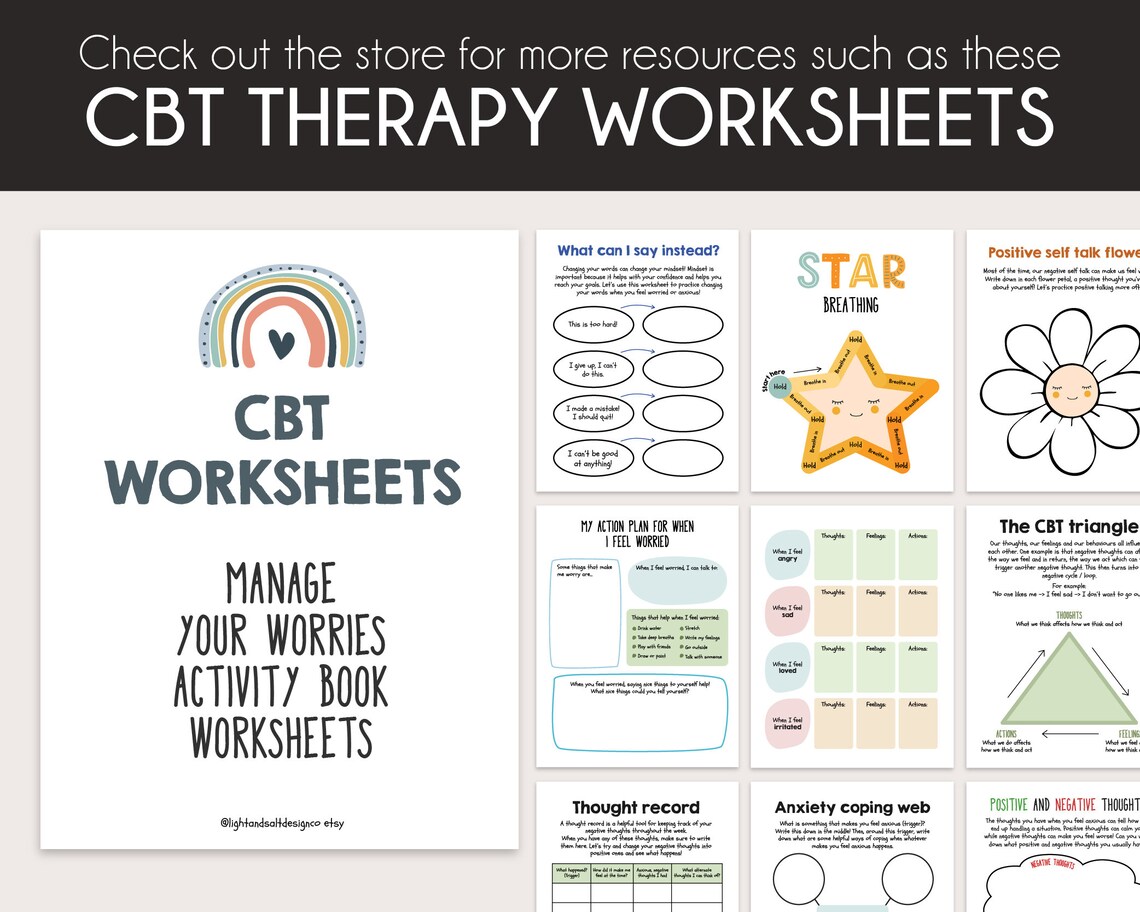 Cognitive Behavioral Therapy Print CBT Triangle Counselor - Etsy