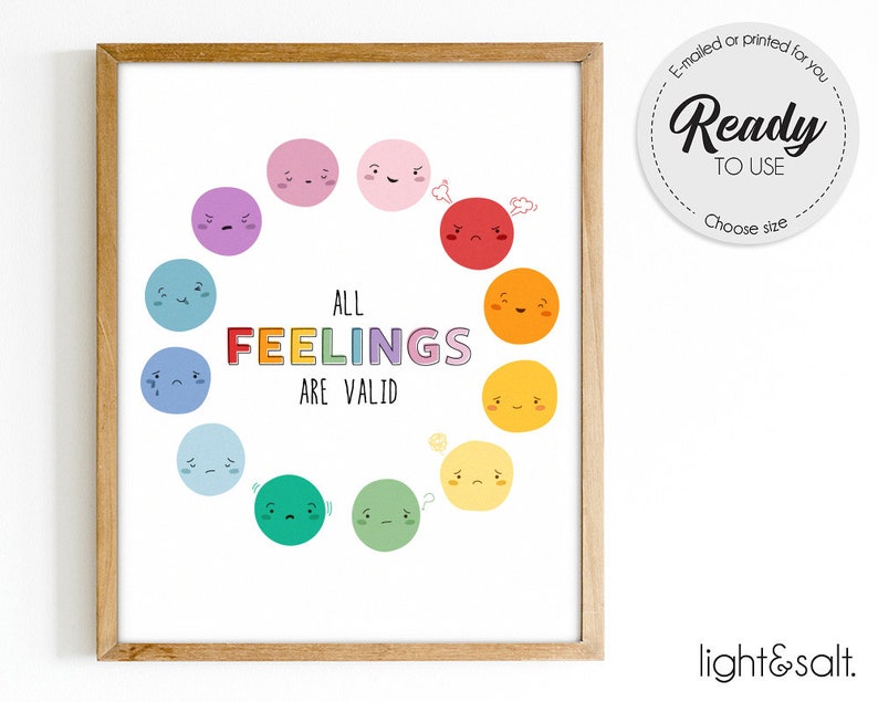 All Feelings Are Valid Feelings Poster All Feelings Are - Etsy