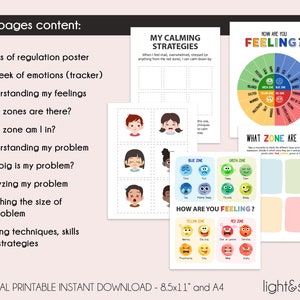 Zones of Regulation Bundle 40% OFF Coping Skills Cards - Etsy