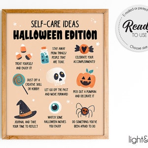 Halloween Posters, Halloween Mental Health Posters, Set of 4, School ...