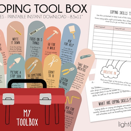 Coping Skills Tool Box Self Regulation Feelings Poster - Etsy
