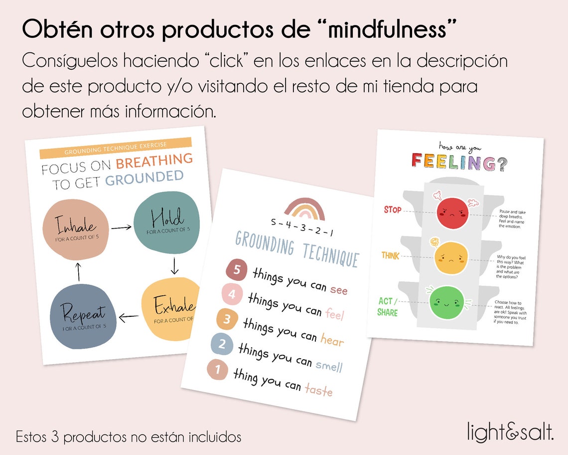 Spanish Mindfulness Breathing Exercises Activities for Kids, Breathing ...