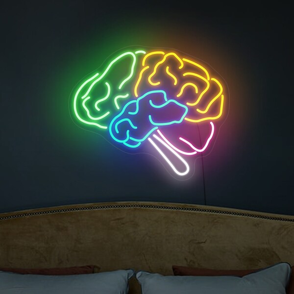 Neon Brain Light - Etsy