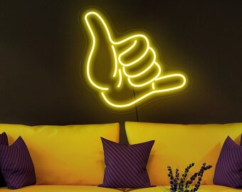 Shaka LED Neon Sign / Wall Decor - Etsy