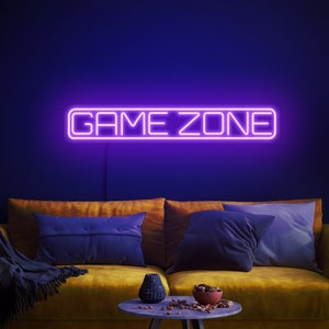 Game Zone Neon Sign, Game Zone Led Sign, Game Zone Sign, Gamer Neon ...