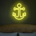 Anchor Neon Light, Anchor Light Sign, Anchor Sign, Nautical Neon Sign ...