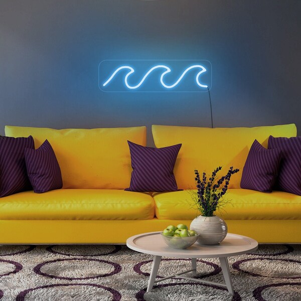 Led Wave Neon Light - Etsy