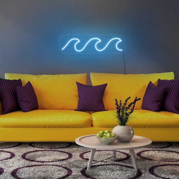 Led Wave Neon Light - Etsy