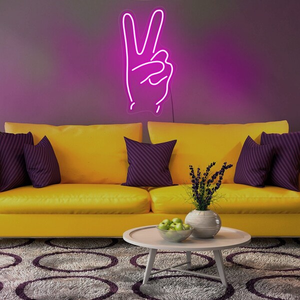 Lighted Peace Sign - Etsy