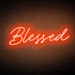 Blessed Neon Sign, Blessed Led Sign, Blessed Sign, Aesthetic Neon Sign ...