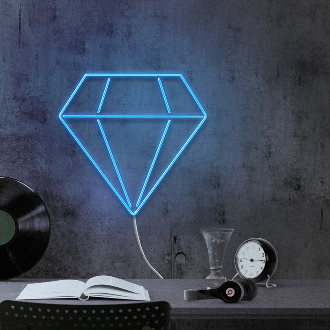 Diamond Neon Sign,neon Sign Diamond,neon Light Diamond,neon Sign ...