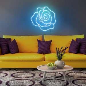 Rose Neon Light,rose Neon Sign,rose Led Neon,rose Led Light,rose Wall ...