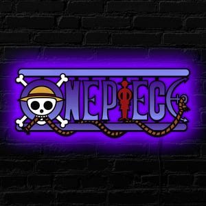 One Piece Anime Neon Sign, One Piece Neon Light, One Piece Led Sign ...