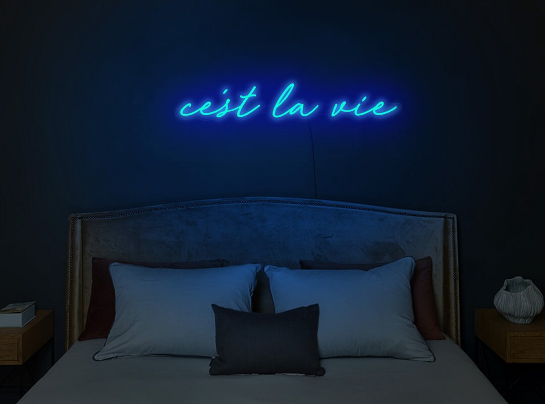 Cest La Vie Neon Sign, Cest La Vie Sign, Cest La Vie Led Sign, Quote ...