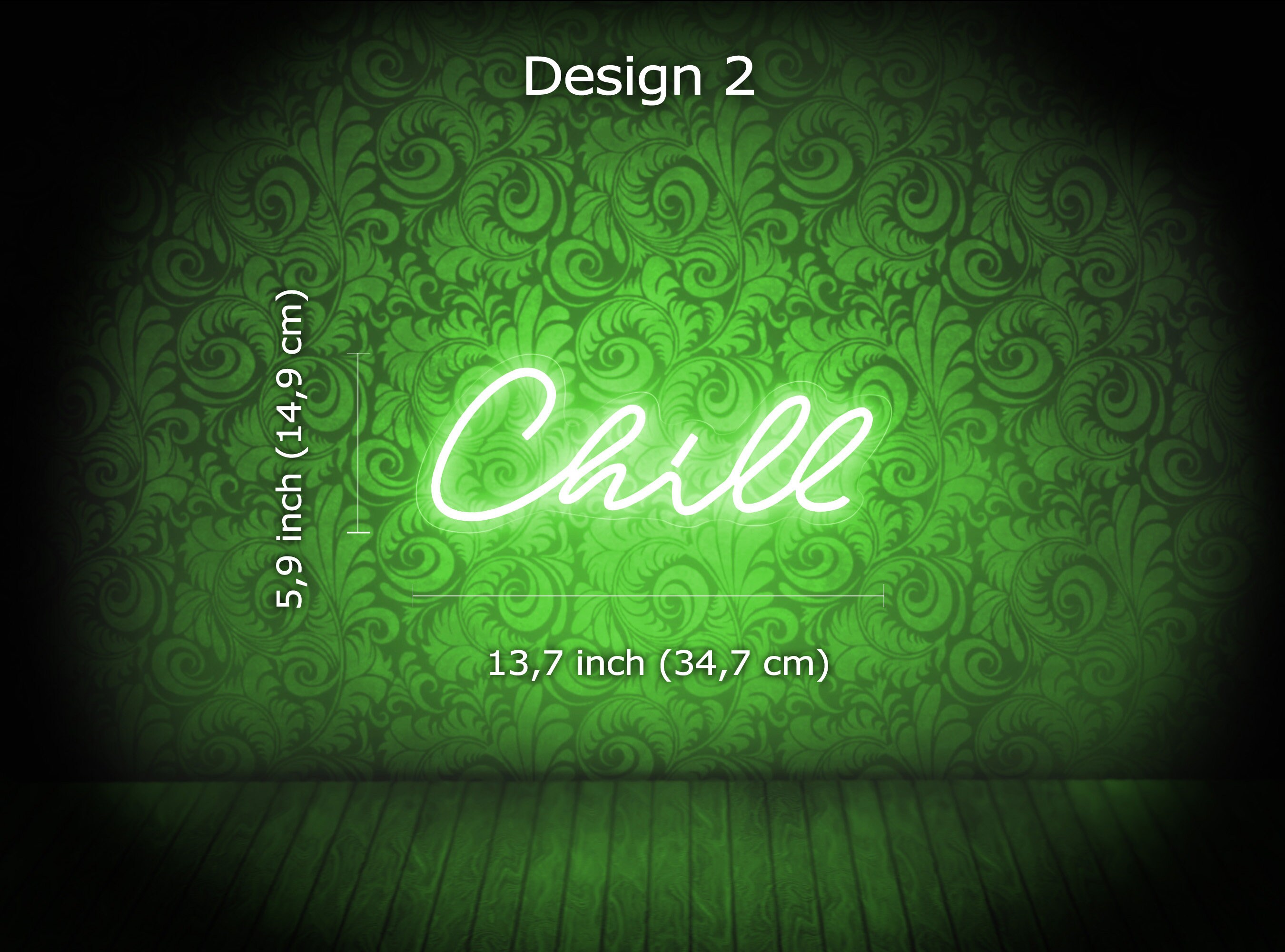 Chill neon signNeon sign chillNeon light chillChill | Etsy