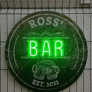 Custom Bar Led Signs, Personalized Bar Sign Lights, Light up Bar Sign ...