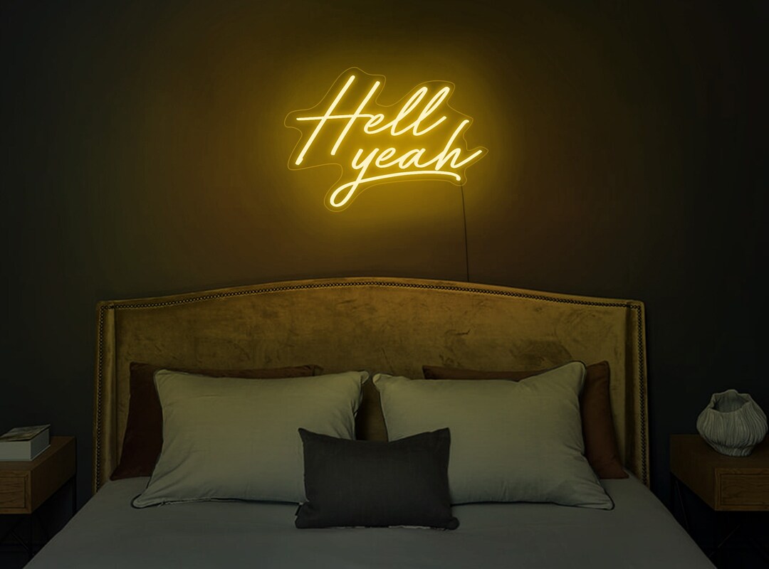 Hell Yeah Led Sign, Hell Yeah Light Sign, Hell Yeah Neon Sign, Hell ...