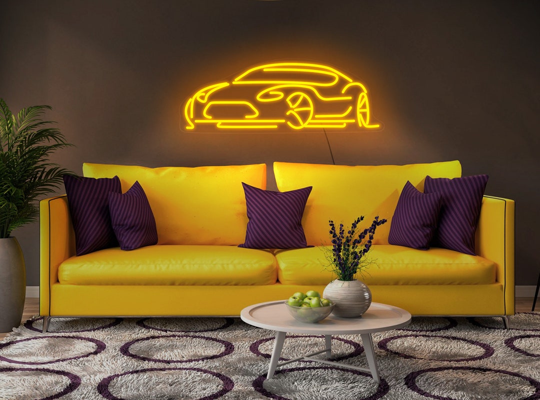 Car Neon Sign, Car Neon Light, Car Light up Sign, Car Led Wall Sign ...
