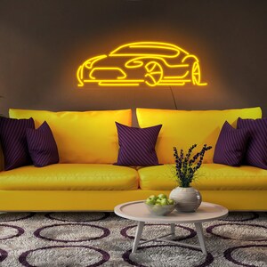 Car Neon Sign, Car Neon Light, Car Light up Sign, Car Led Wall Sign ...