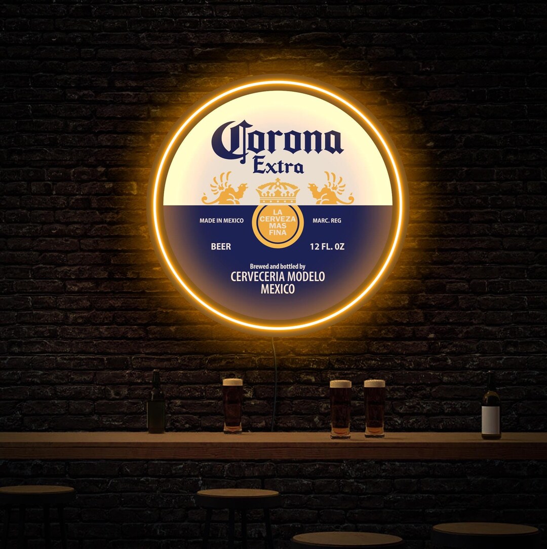 Corona Extra Logo Light, Corona Extra Beer Sign, Corona Neon Bar Signs ...