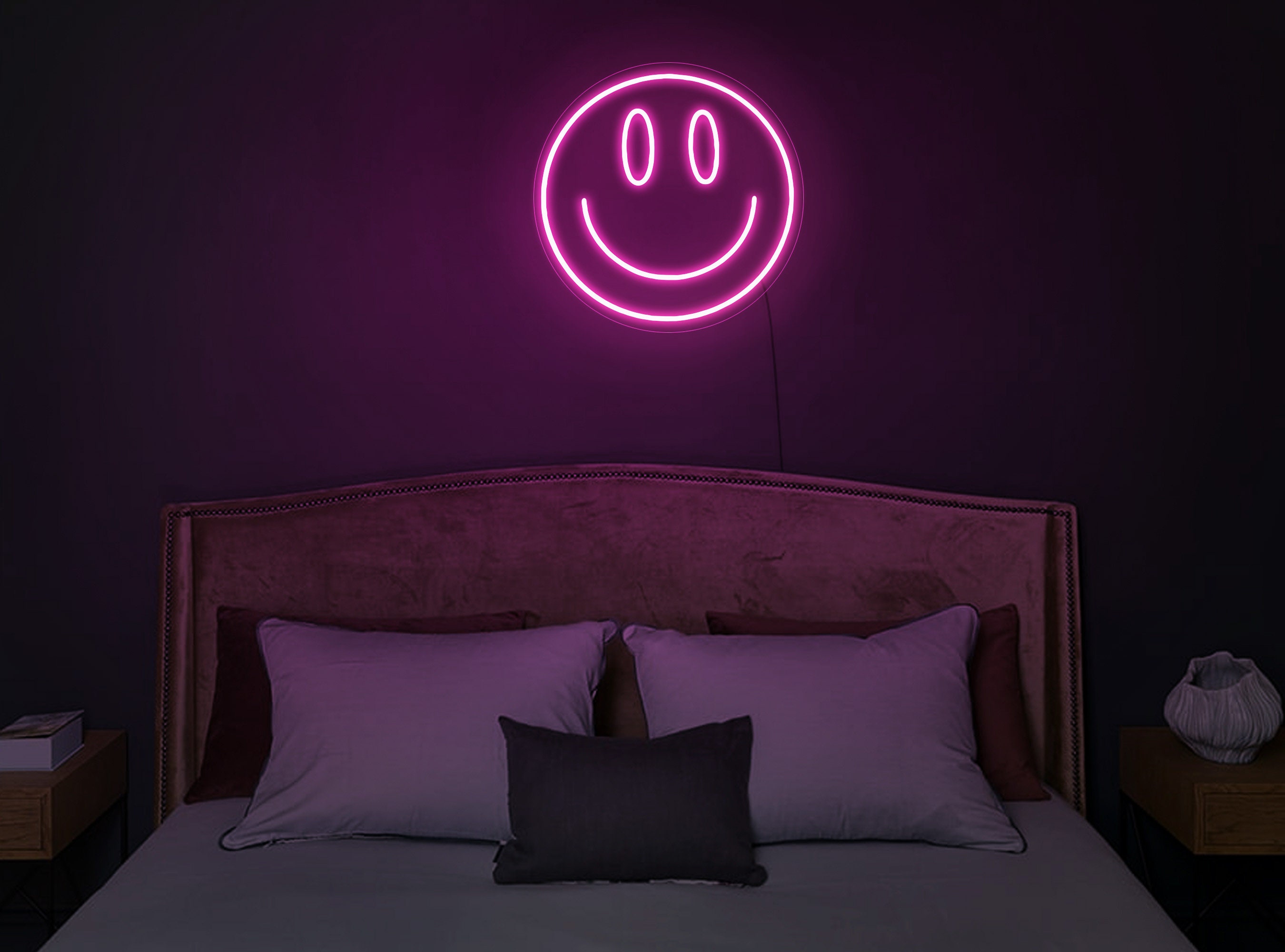 Smile Neon Signsmile Neon Lightsmile Led Signsmile Wall | Etsy