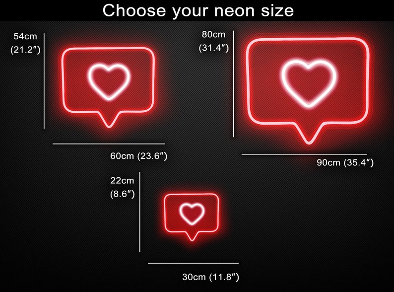 Like Neon Signlike Led Signlike Wall Decorneon Sign | Etsy