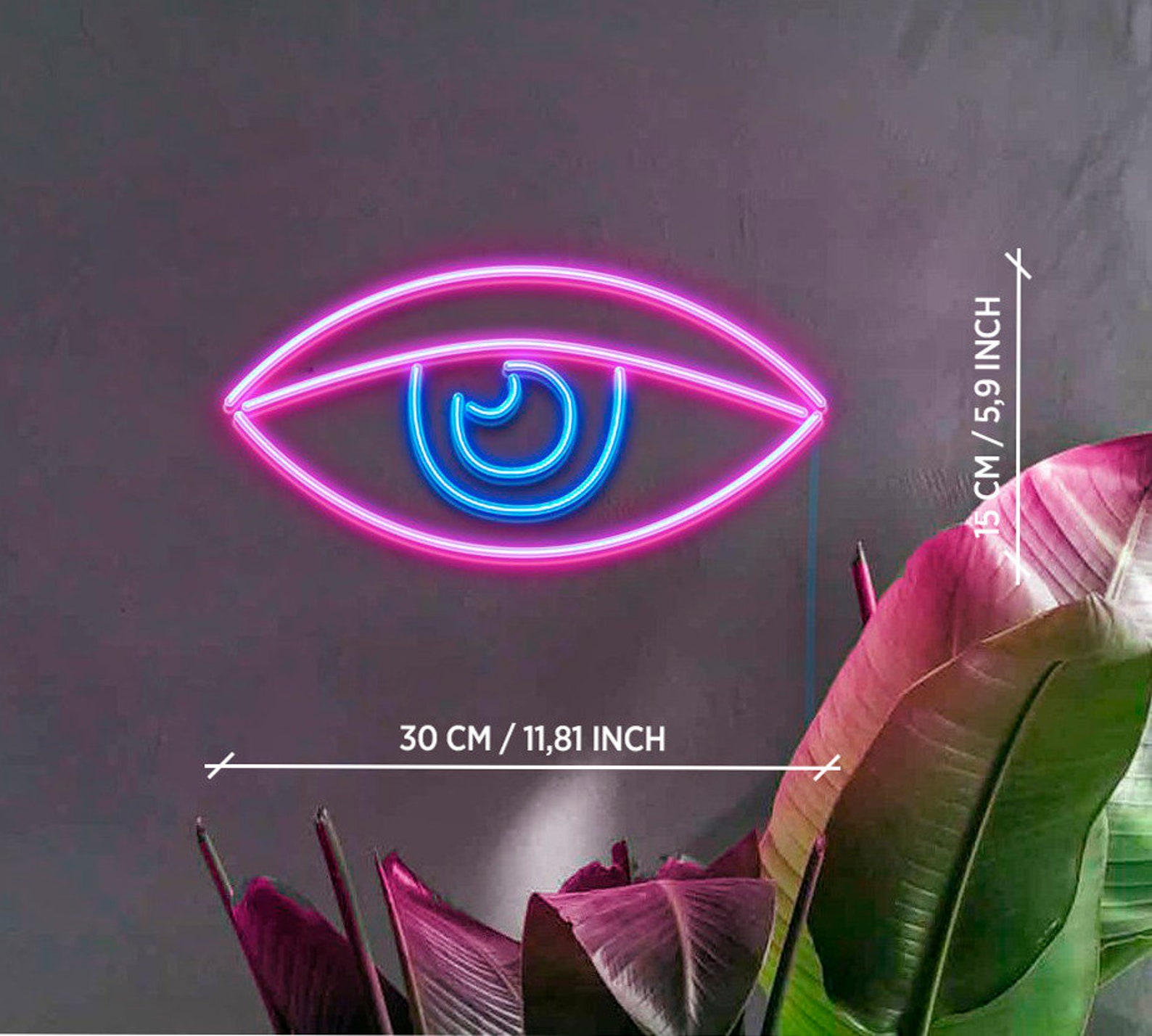 Eye Neon Signeye Neon Lightneon Sign Eyeneon Sign Light - Etsy