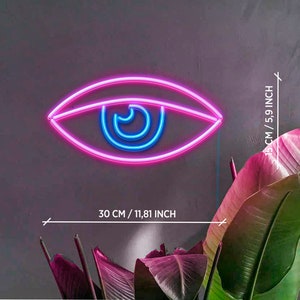Eye Neon Sign,eye Neon Light,neon Sign Eye,neon Sign Light Bedroom,neon ...