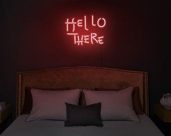 Hello Neon Sign - Etsy