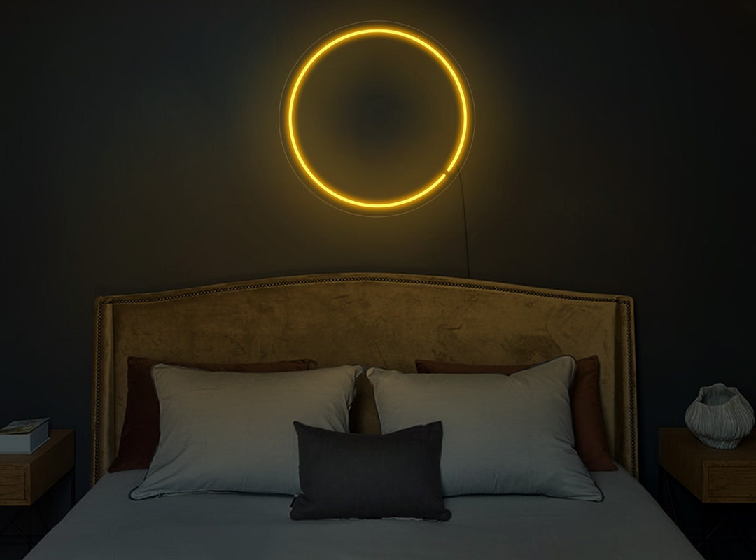 Circle Neon Sign Zen Neon Sign Circle Led Sign Zen Circle - Etsy