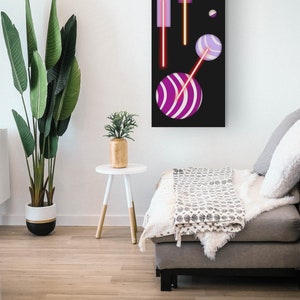 Geometric Neon Sign Abstract Neon Art Abstract Neon Light - Etsy