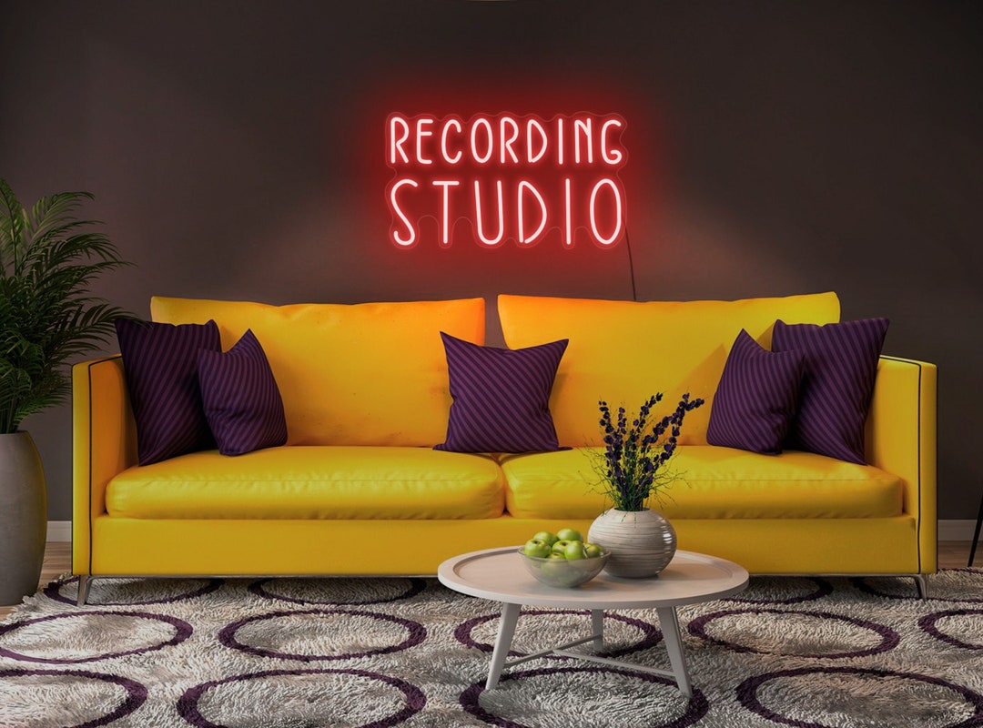 Recording Studio Neon Sign, Recording Led Sign, Studio Neon Sign ...