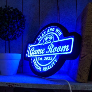 Custom Video Game Room Neon Sign, Game Room Led Sign for Wall Decor ...