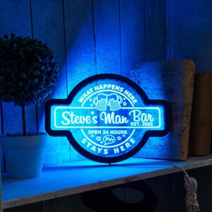 Personalized Bar Neon Sign, Bar Neon Sign Custom, Bar Led Sign, Bar ...