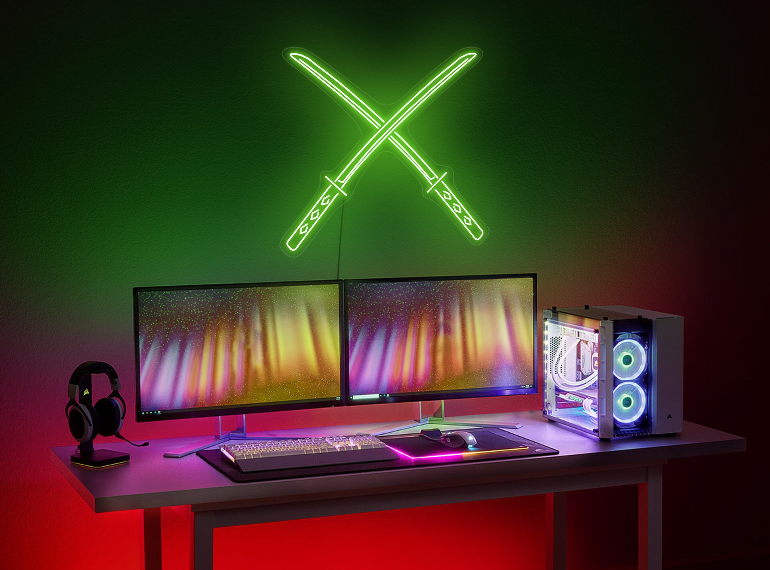 Katana Neon Signkatana Neon Lightkatana Led Signkatana Wall - Etsy