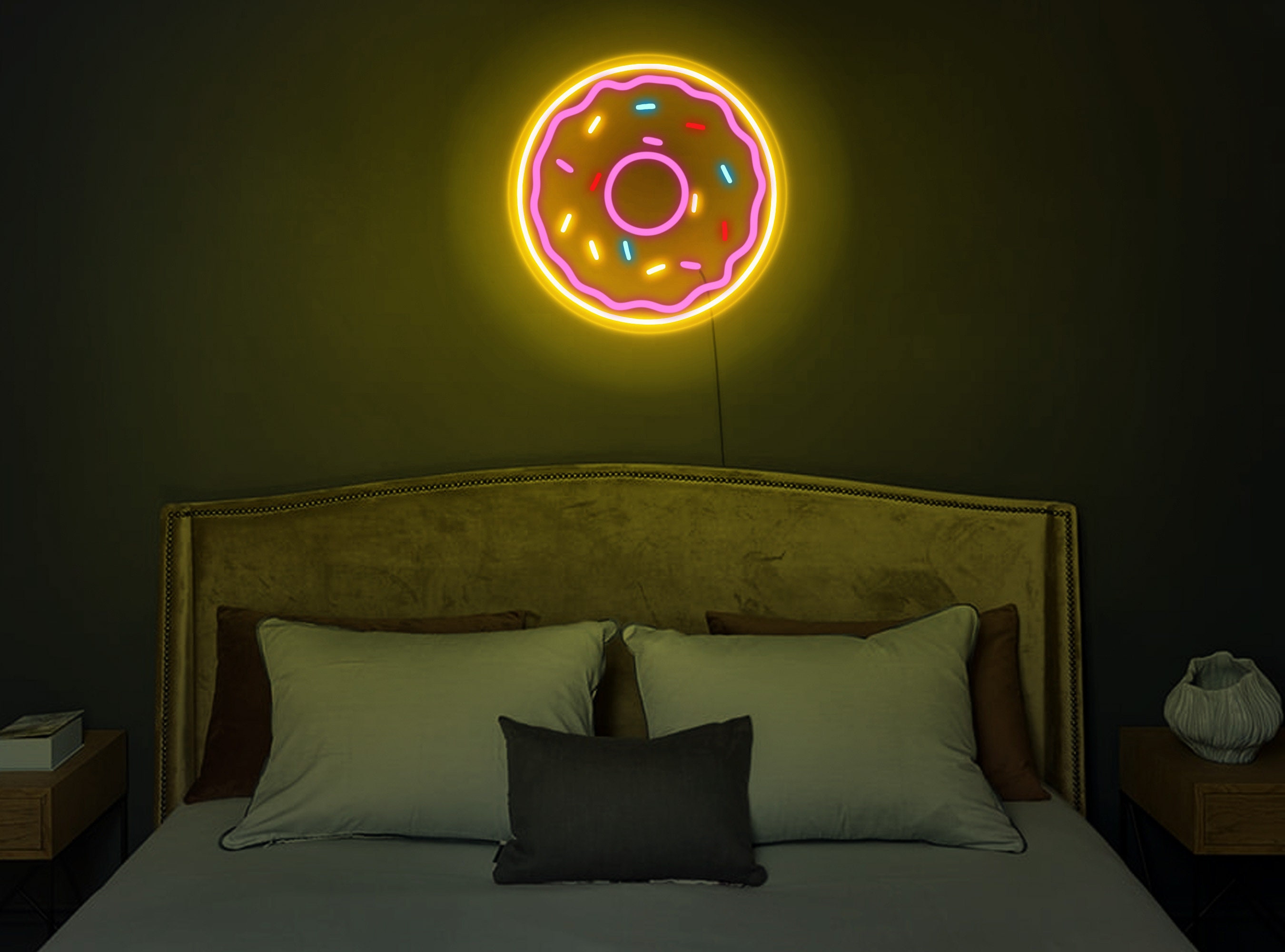 Donut Neon Signdonut Neon Lightdonut Led Signdonut Wall | Etsy