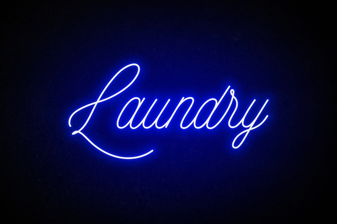 Laundry Neon Sign Laundry Room Light Sign Laundry Led Sign - Etsy
