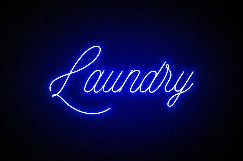 Laundry Neon Sign Laundry Room Light Sign Laundry Led Sign - Etsy